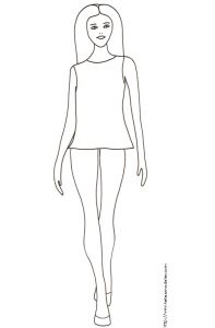 Coloriage De top Model A Habiller A Imprimer Coloriage top Modele Tuto ...