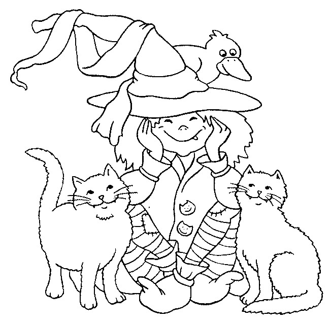 Coloriage sorcieres Imprimer | danieguto