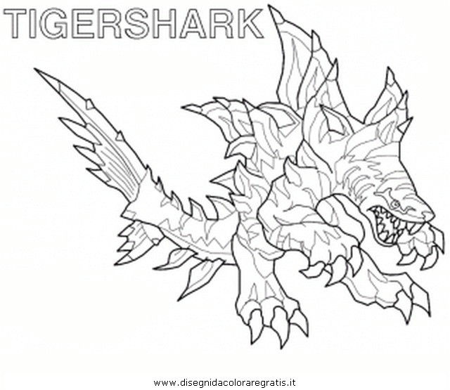Coloriage Invizimals Tigershark | danieguto