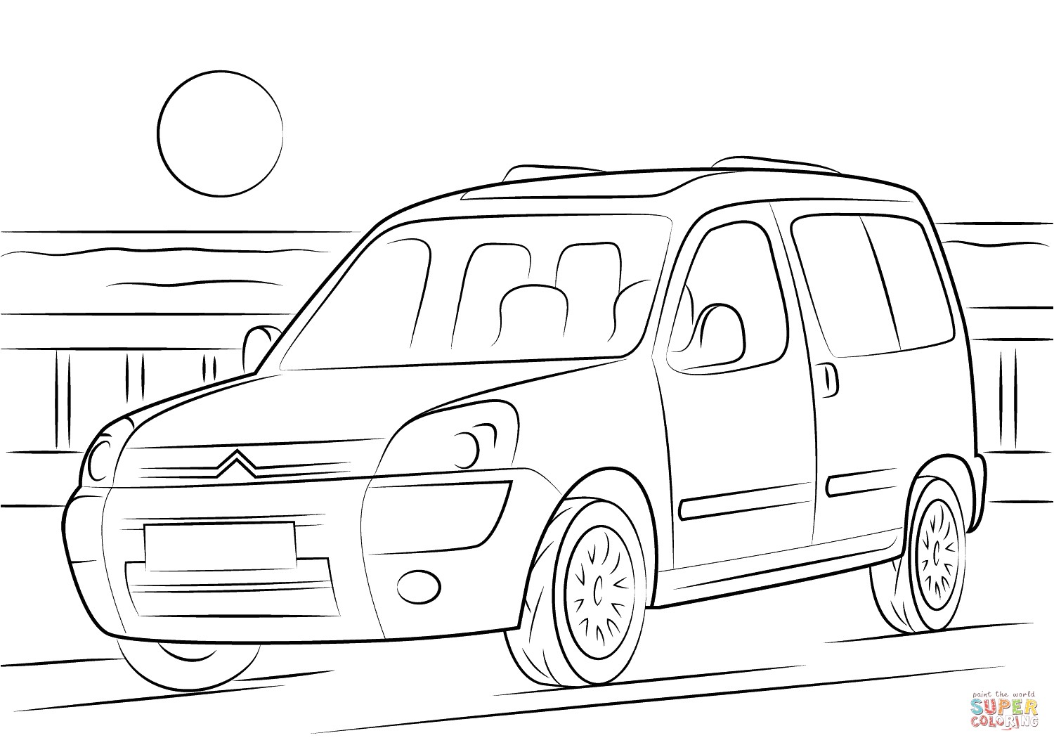 Coloriage C4 Picasso Coloriage Citro N Berlingo – danieguto