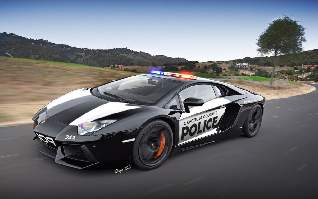 Coloriage Lamborghini Police | danieguto