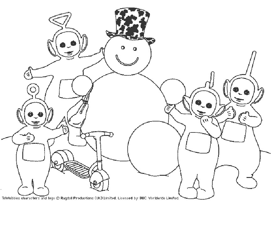 Coloriage Teletubbies Gratuit Coloriage A Imprimer Teletubbies Font Un ...