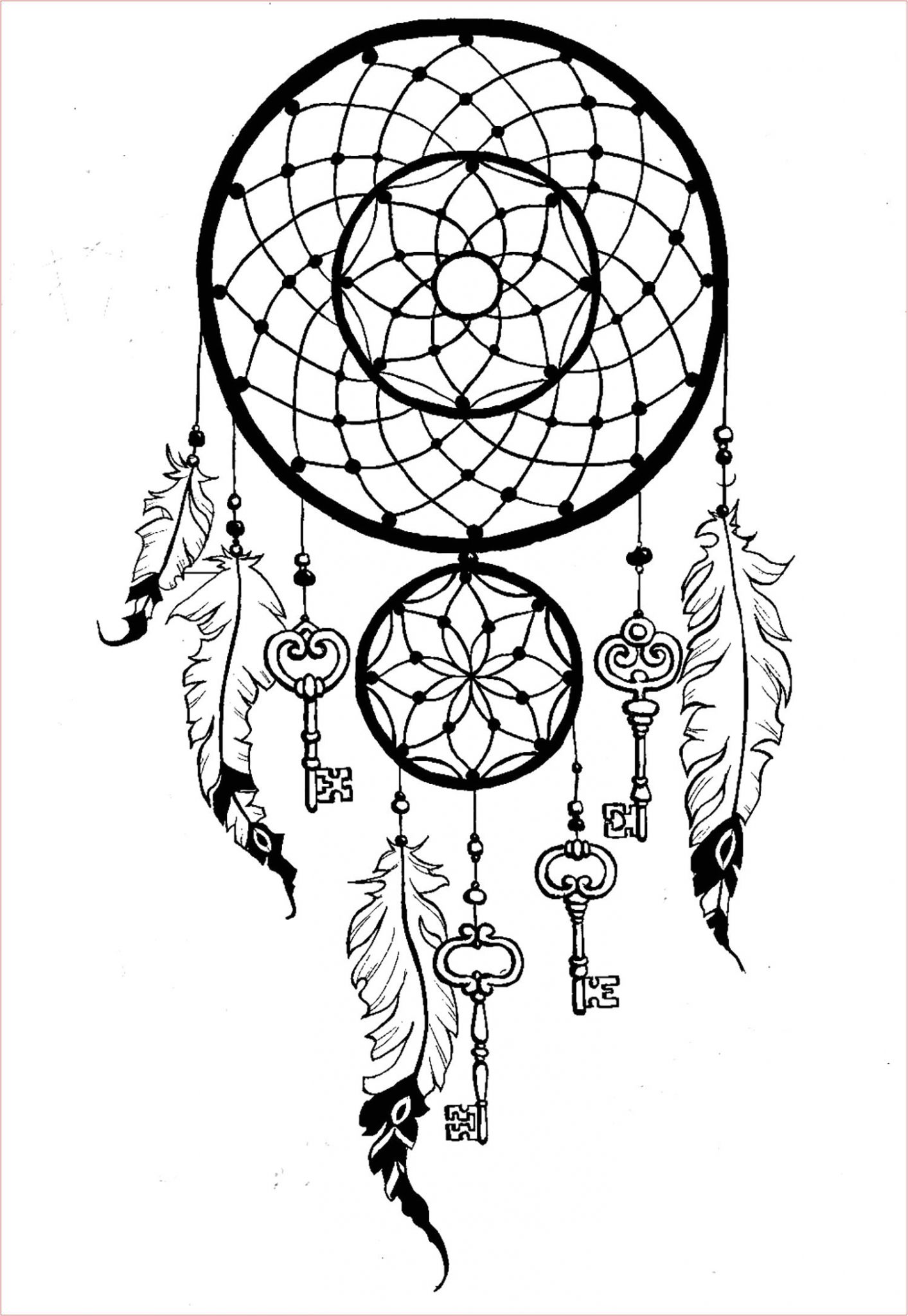Coloriage attrape Reve A Imprimer Dessin atrape Reve Facile Coloriage ...