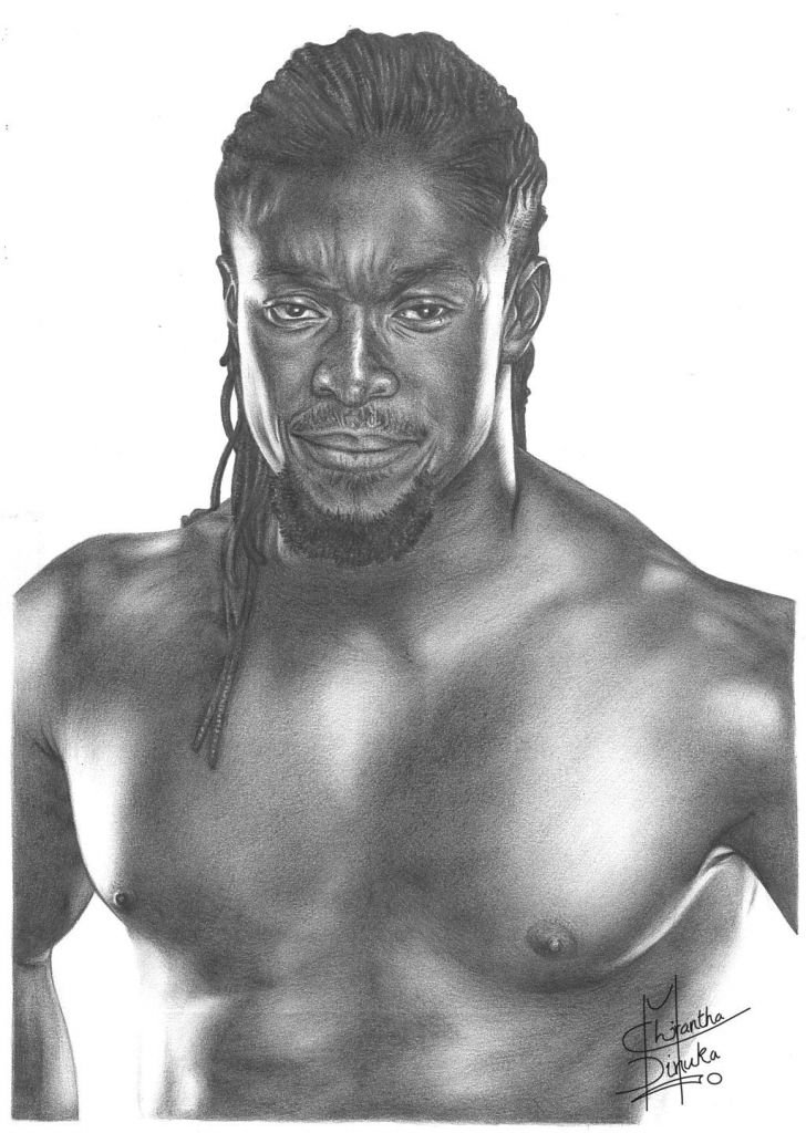 Coloriage De Kofi Kingston Wwe Superstar Kofi Kingston by Chirantha Wwe ...