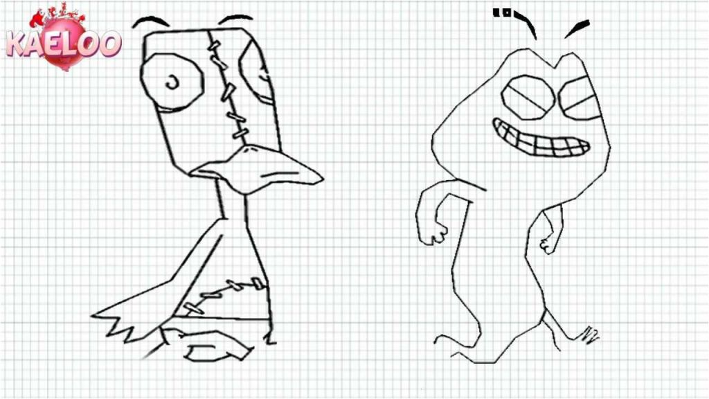 Coloriage Kaeloo A Imprimer Kaeloo How to Draw Kaeloo and Quack Quack ...