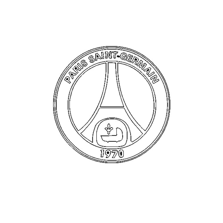 Coloriage Logo Psg A Imprimer Psg A Colorier – danieguto