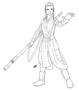 Coloriage Star Wars Rey Coloring Pages Star Wars Rey – danieguto