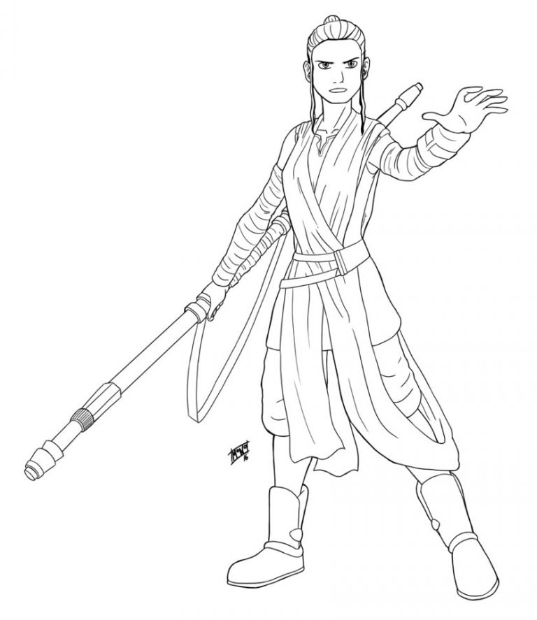 Coloriage Star Wars Rey Coloring Pages Star Wars Rey – danieguto