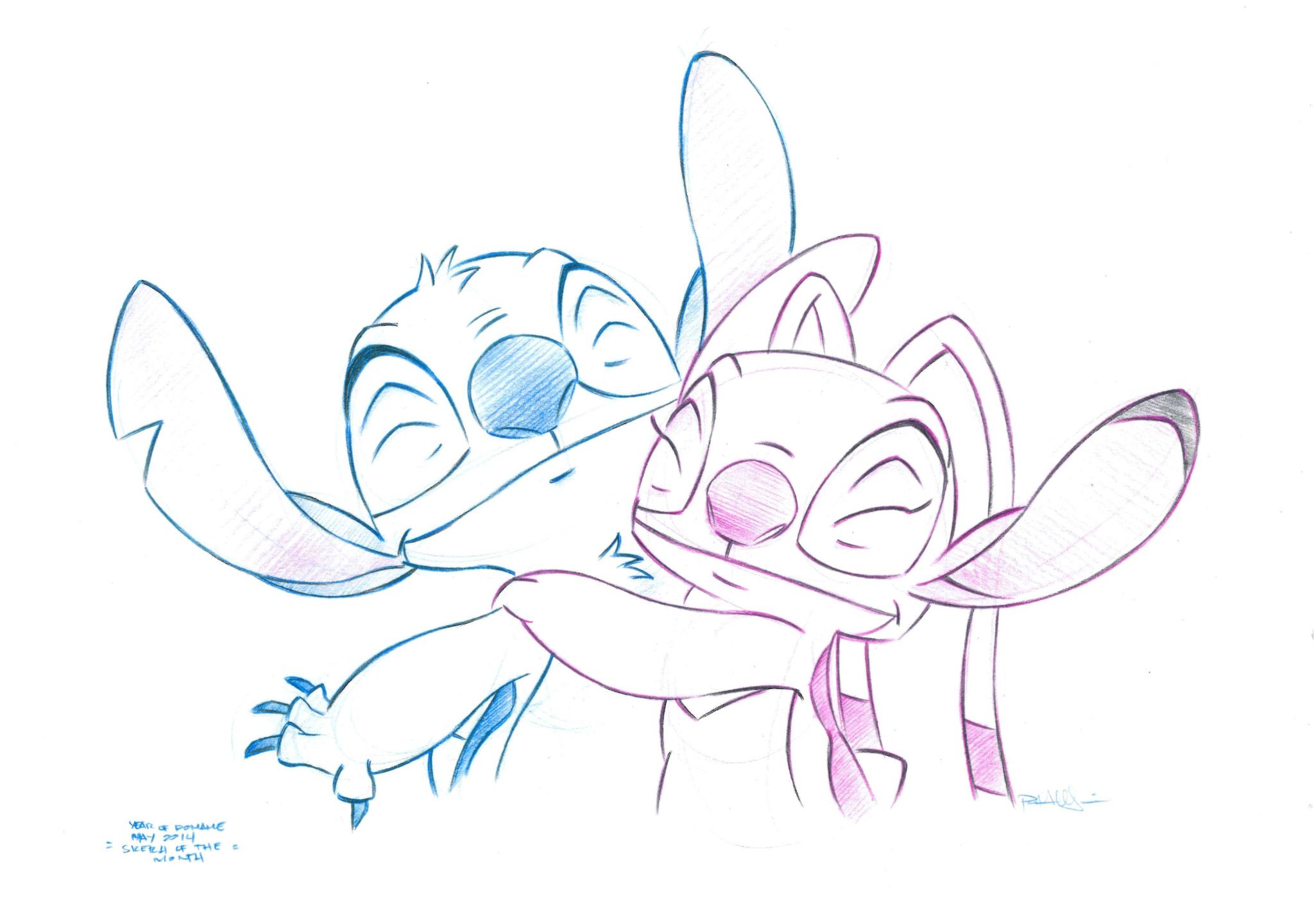 Coloriage Stitch Et Angel Lilo Et Stitch Coloriage 10 Stitch and Angel ...