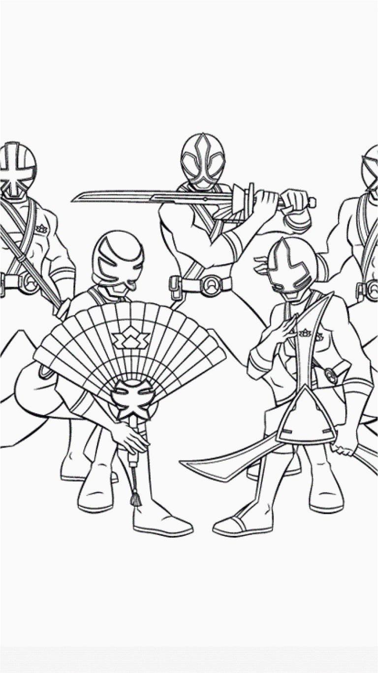 Power Rangers Ninja Steel Coloriage Coloring Page for Kids Power Ranger ...