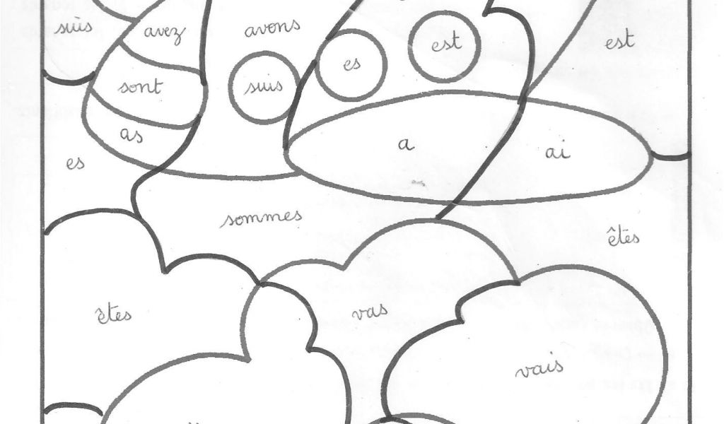 Coloriag Magique Coloriage Magique Verbe Etre Au Présent Conjugaison ...