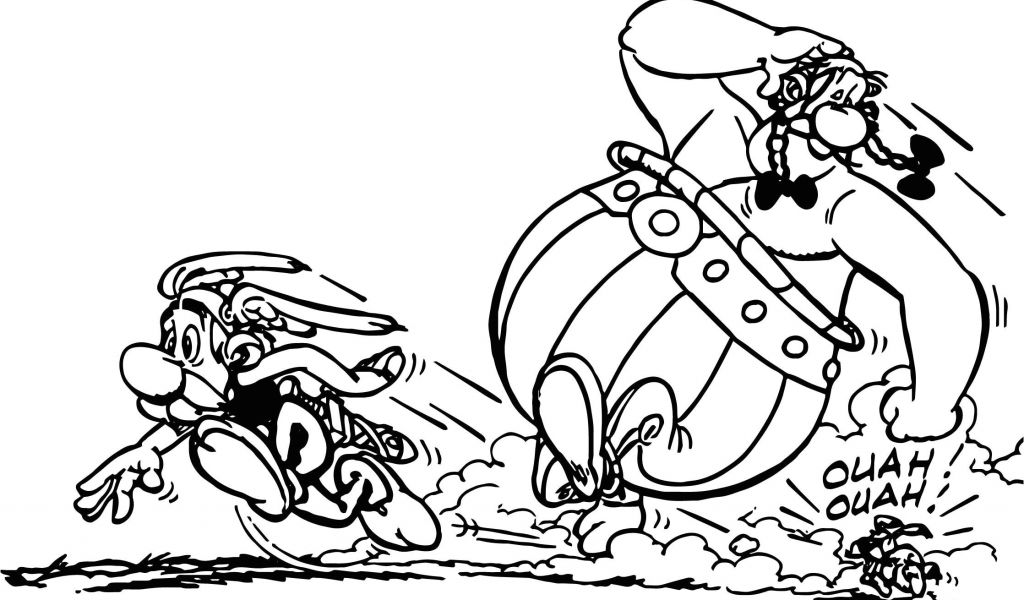 Coloriage astérix Et Obélix Aux Jeux Olympiques asterix and Obelix Run ...