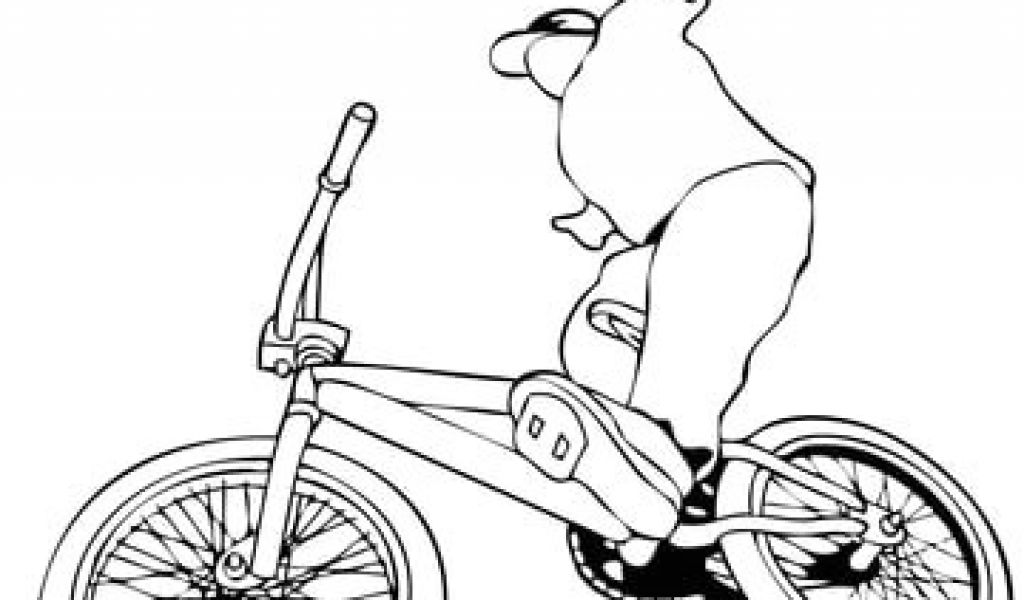 Coloriage Bmx Riding Bmx Bike Coloring Page | danieguto