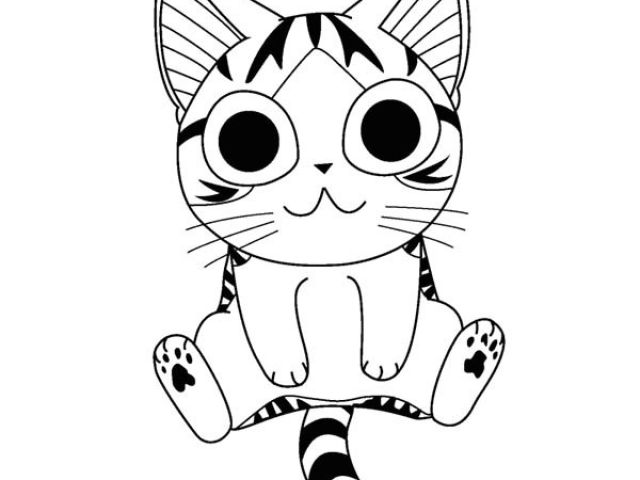 Coloriage Chi Une Vie De Chat 11 Beau De Dessin Le Chat Image | danieguto