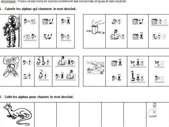 Coloriage Des Alphas Voyelles Binatoire Consonnes Longues Et Voyelles ...