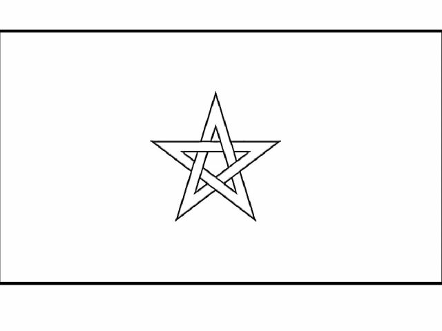 Coloriage Drapeau Du Maroc Dessins Et Coloriages Page De Coloriage ...