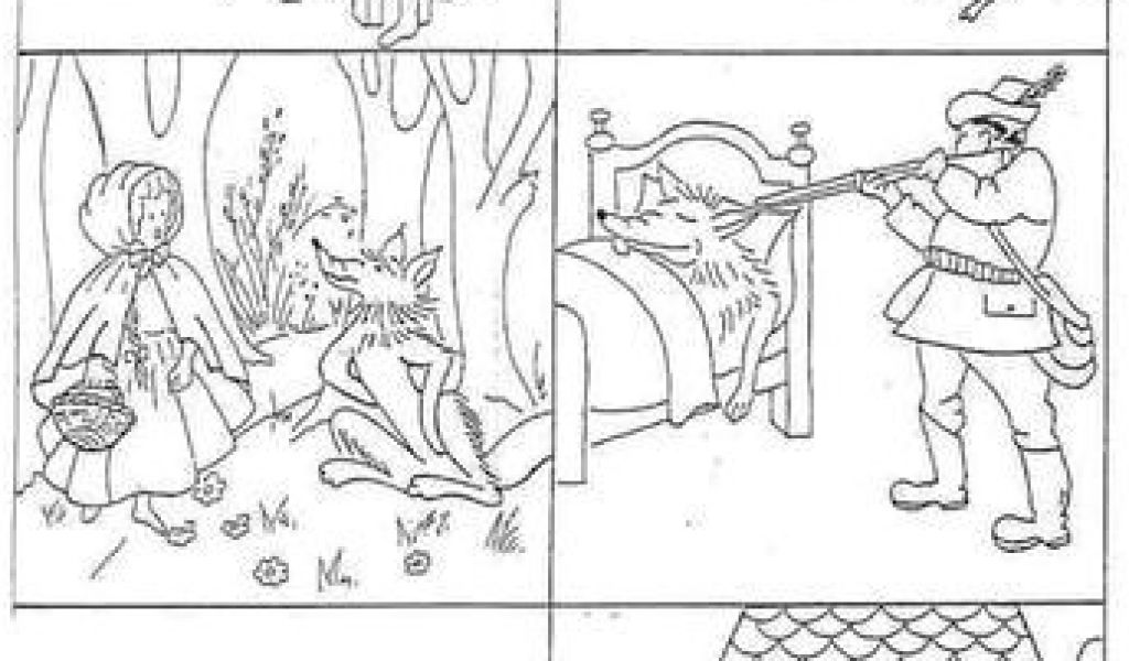 Coloriage Le Petit Chaperon Rouge Séquentielles "le Petit Chaperon ...