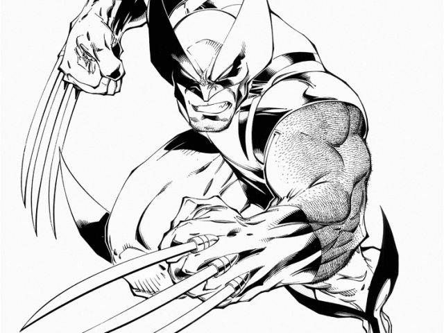Coloriage Logan Wolverine Free Printable Wolverine Coloring Pages for ...