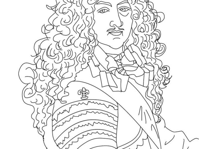 Coloriage Louis Xiv King Louis Xiv the Sun King Coloring Page Cc Cycle ...