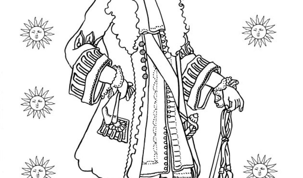 Coloriage Louis Xiv Les Coloriages Des Rois De France | danieguto