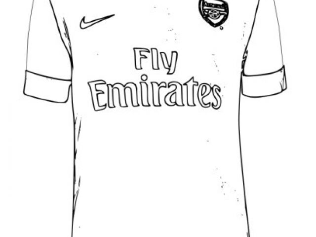 Coloriage Maillot De Foot Barcelone Coloriage Maillot Arsenal à ...