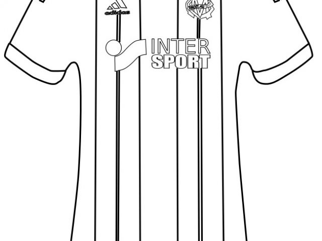 Coloriage Maillot De Foot Barcelone Coloriage Maillot De L’om à L ...