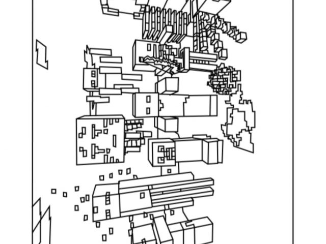 Coloriage Minecraft Skin A Minecraft Mobs Coloring Page Coloring Book ...