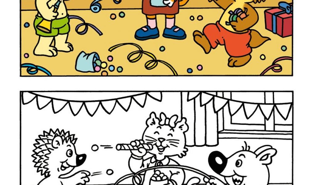 Coloriage Mini Loup Gratuit Coloriages La Fête De Mini Loup Fr ...