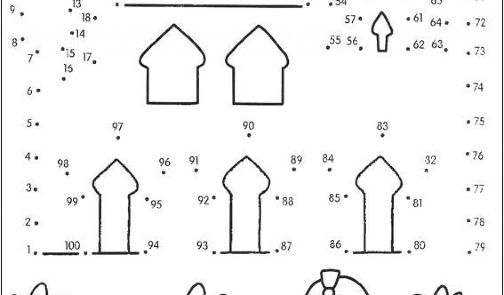 Coloriage Point Par Point Jeu Du Dessin Par Points Colorier Tehtäviä ...