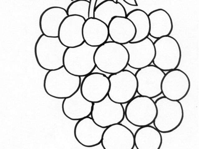 Coloriage Raisin Vigne Coloriage D Une Grappe De Raisin Tªte Modeler ...