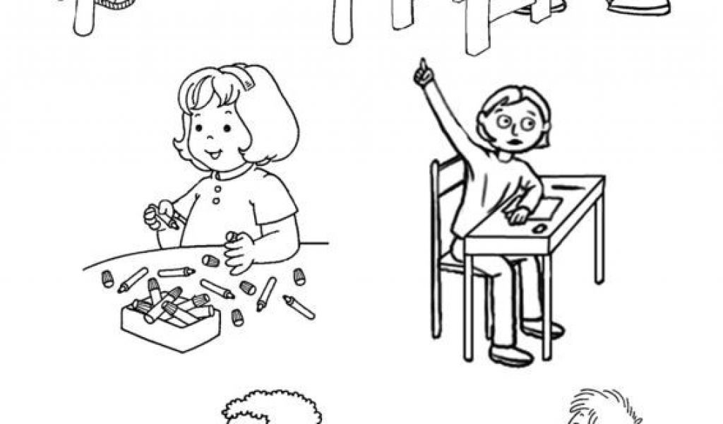 Coloriage Règles De Vie Maternelle Respect School | danieguto