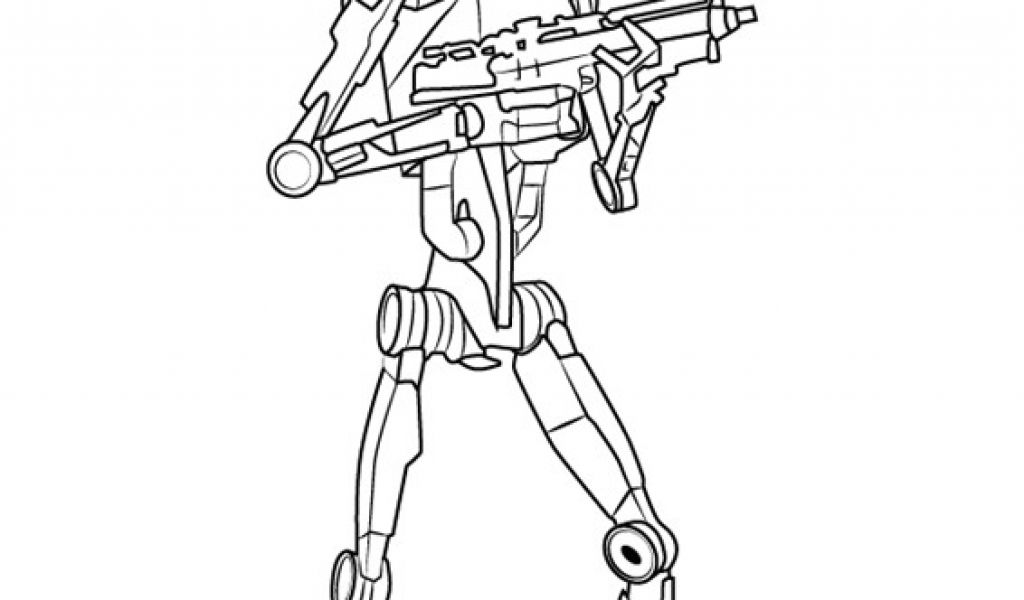Coloriage Star Wars Droide Learn How to Draw Battle Droid From Star ...