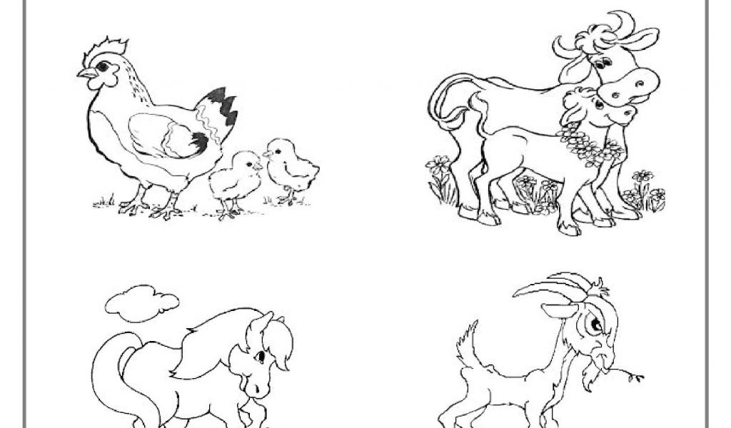 Coloriage Sur Les Animaux De La Ferme Coloriages éducatifs Dessin ...
