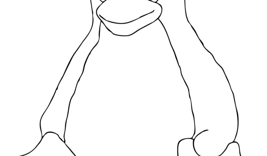 Jeux De Tux Paint Coloriage Linux Tux Penguin Coloring Page | danieguto