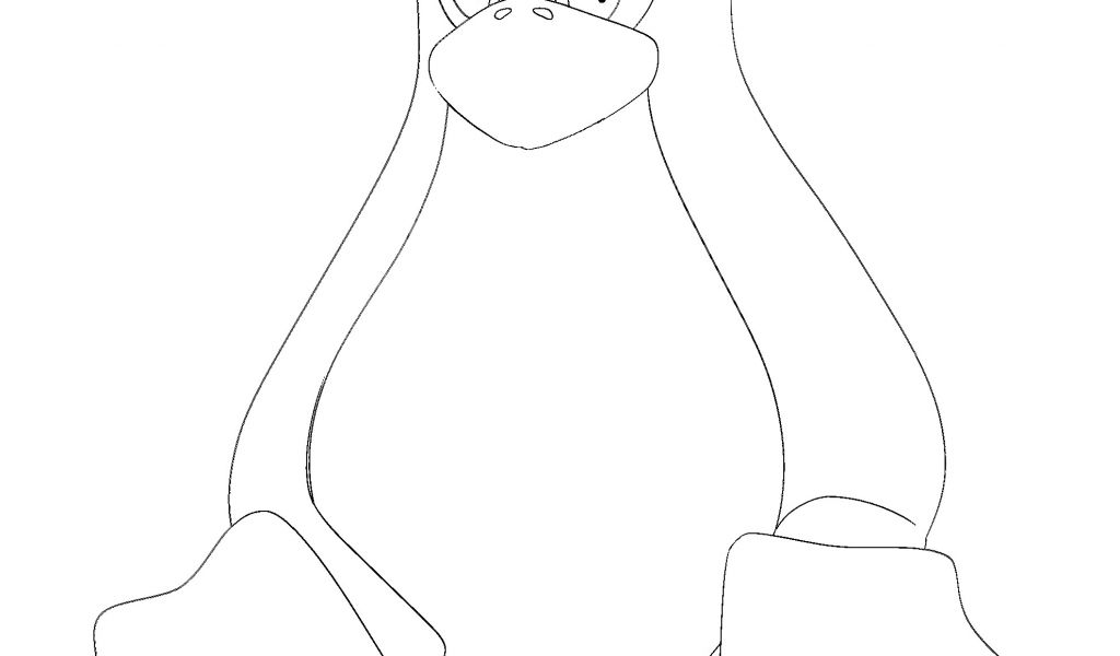 Jeux De Tux Paint Coloriage Tux Coloring Page | danieguto