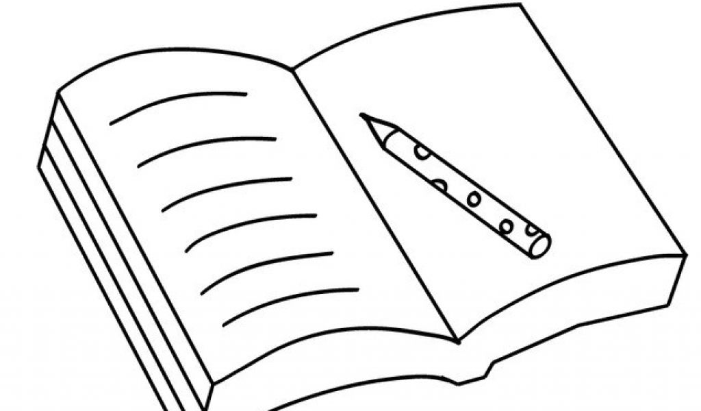 Un Cahier De Coloriage Coloriage Un Livre Ouvert Dessin Gratuit à ...